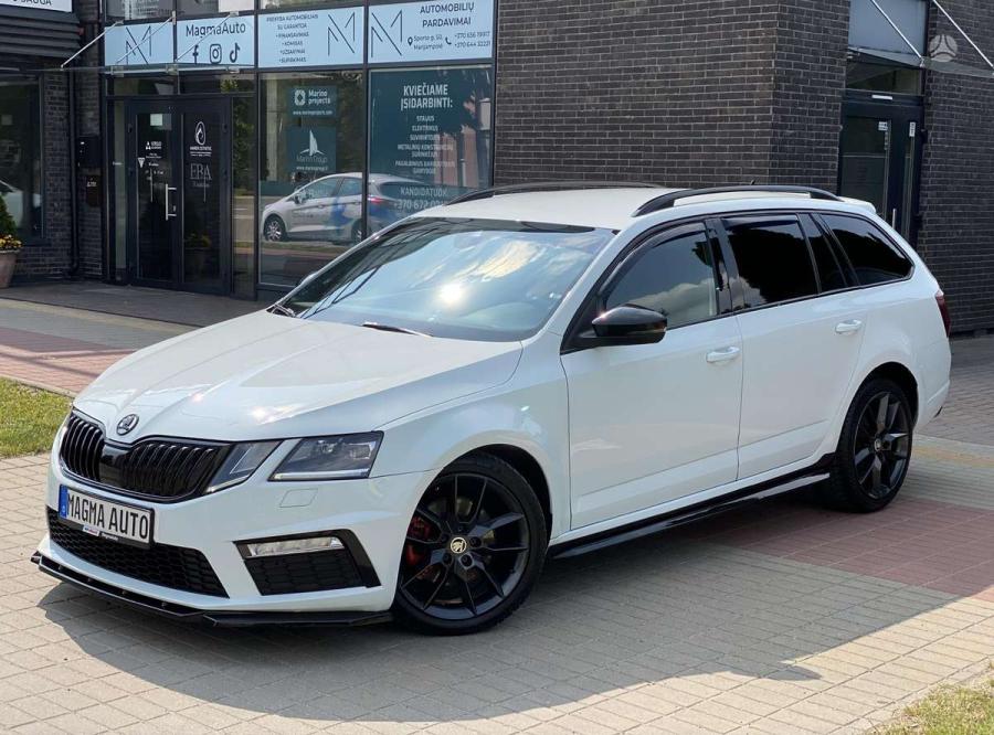 White Skoda Octavia 2017 in Marijampole, with an engine capacity of 1.97 L and mileage of 239 thousand km for 13950 €, photo 5 on AUTOMOTO.COM.LV