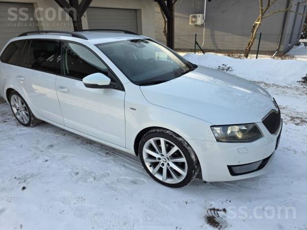 White Skoda Octavia 2017 in Riga, with an engine capacity of 2.00 L and mileage of 235 thousand km for 8150 €, photo 2 on AUTOMOTO.COM.LV