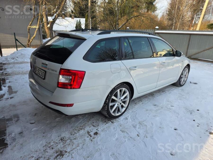 White Skoda Octavia 2017 in Riga, with an engine capacity of 2.00 L and mileage of 235 thousand km for 8150 €, photo 3 on AUTOMOTO.COM.LV