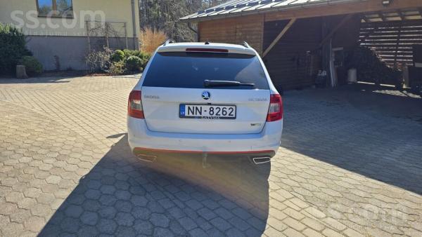 White Skoda Octavia 2017 in Riga, with an engine capacity of 2.00 L and mileage of 241 thousand km for 9600 €, photo 6 on AUTOMOTO.COM.LV