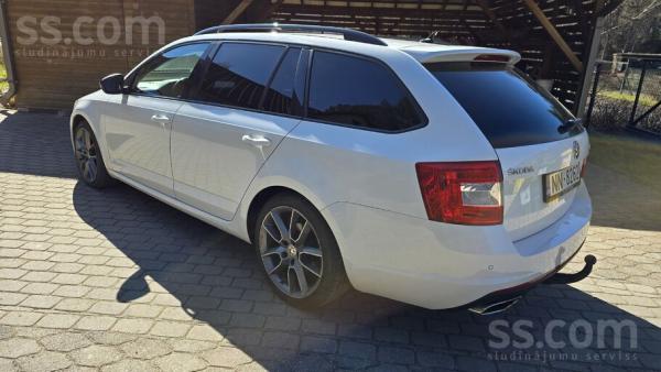 White Skoda Octavia 2017 in Riga, with an engine capacity of 2.00 L and mileage of 241 thousand km for 9600 €, photo 7 on AUTOMOTO.COM.LV