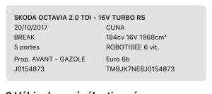 Белый Шкода Октавия 2017 в Таураге, объемом двигателя 1.97 л и пробегом 206 тыс. км за 11500 €, фото 22 на AUTOMOTO.COM.LV