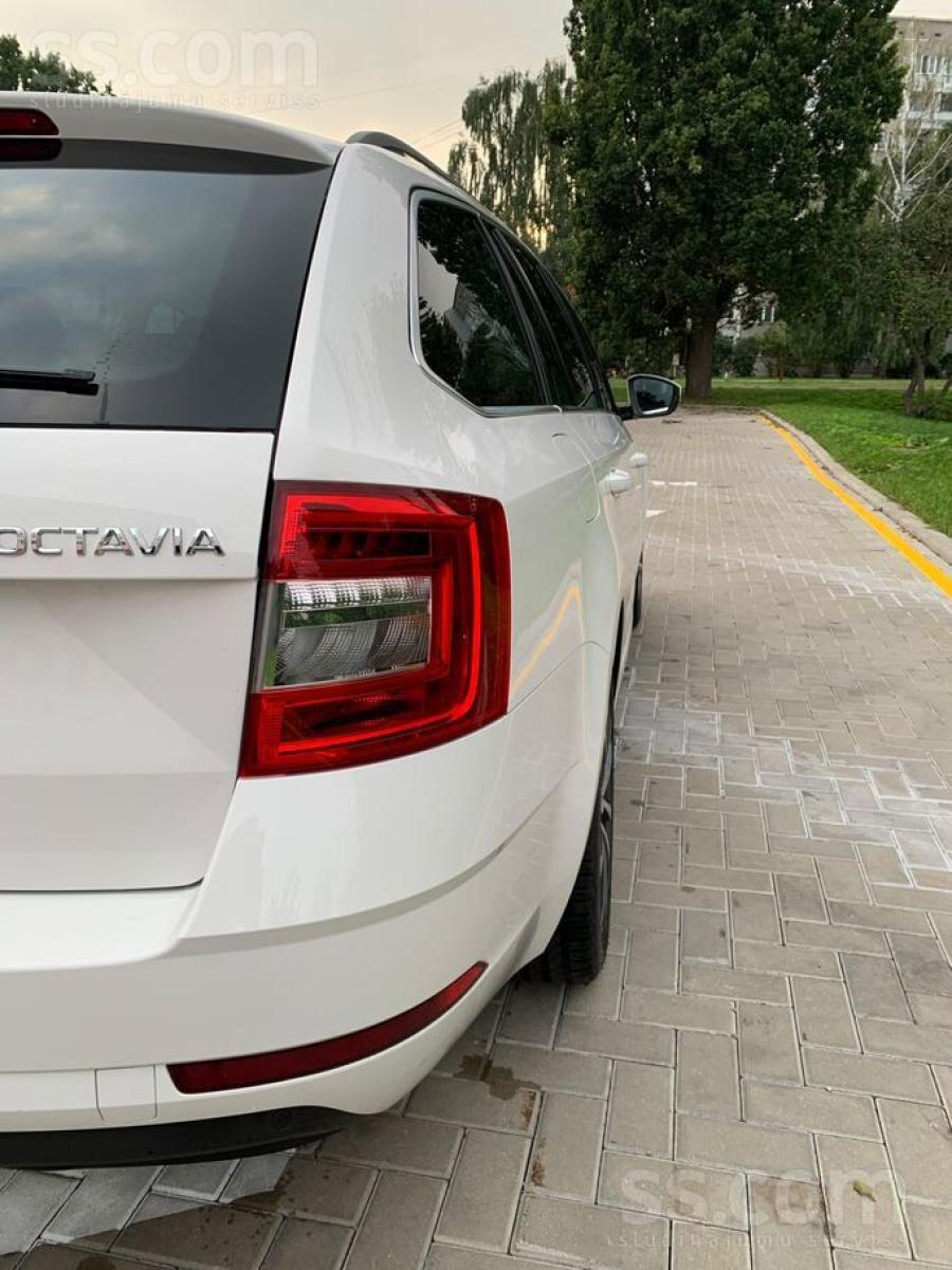 White Skoda Octavia 2017 in Riga, with an engine capacity of 1.60 L and mileage of 228 thousand km for 6499 €, photo 7 on AUTOMOTO.COM.LV