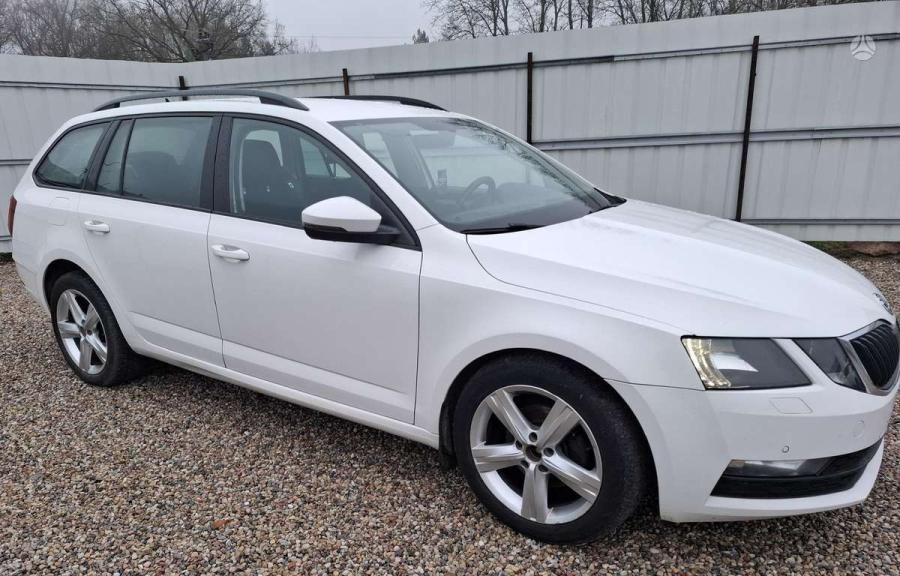 White Skoda Octavia 2019 in Kaunas, with an engine capacity of 1.00 L and mileage of 126 thousand km for 6474 €, photo 4 on AUTOMOTO.COM.LV