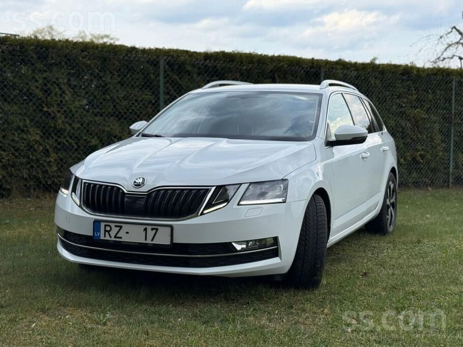 White Skoda Octavia 2019 in Riga, with an engine capacity of 1.50 L and mileage of 122 thousand km for 14200 €, photo 1 on AUTOMOTO.COM.LV