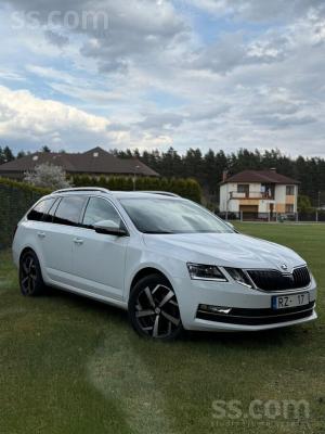 White Skoda Octavia 2019 in Riga, with an engine capacity of 1.50 L and mileage of 122 thousand km for 14200 €, photo 4 on AUTOMOTO.COM.LV