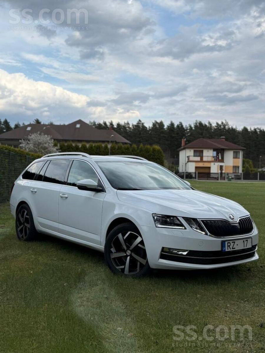 White Skoda Octavia 2019 in Riga, with an engine capacity of 1.50 L and mileage of 122 thousand km for 14200 €, photo 4 on AUTOMOTO.COM.LV