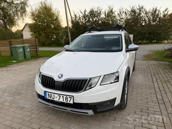 White Skoda Octavia 2019 in Valmiera, with an engine capacity of 2.00 L and mileage of 206 thousand km for 14800 €, photo 1 on AUTOMOTO.COM.LV