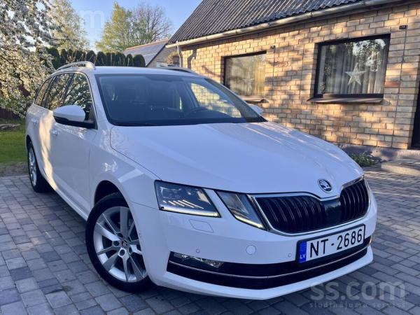 White Skoda Octavia 2020 in Riga, with an engine capacity of 1.50 L and mileage of 247 thousand km for 14250 €, photo 1 on AUTOMOTO.COM.LV