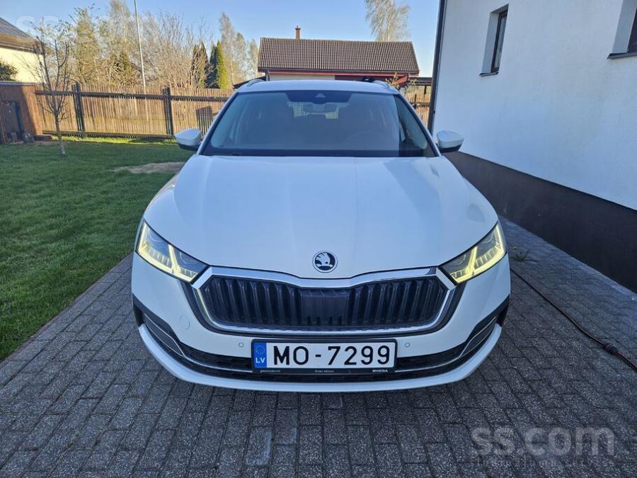 Белый Шкода Октавия 2020 в Рига, объемом двигателя 2.00 л и пробегом 141 тыс. км за 17500 €, фото 3 на AUTOMOTO.COM.LV