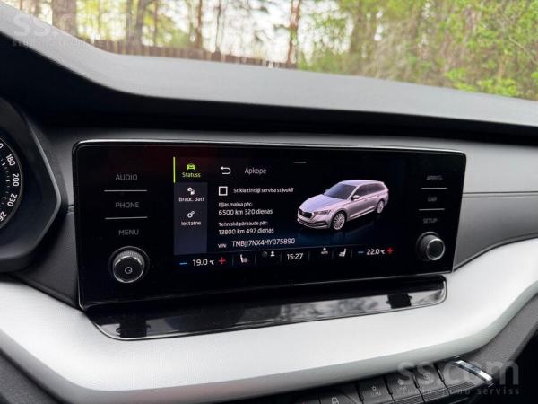 White Skoda Octavia 2020 in Riga, with an engine capacity of 2.00 L and mileage of 194 thousand km for 17350 €, photo 7 on AUTOMOTO.COM.LV
