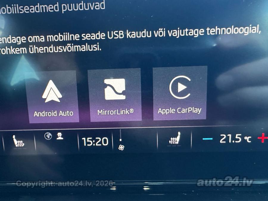 White Skoda Octavia 2020 in Tallinn, with an engine capacity of 2.00 L and mileage of 214 thousand km for 13990 €, photo 15 on AUTOMOTO.COM.LV