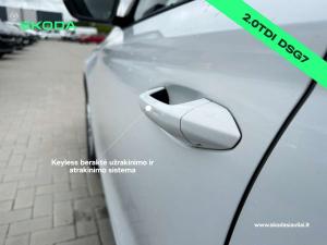 White Skoda Octavia 2021 in Siauliai, with an engine capacity of 1.97 L and mileage of 210 thousand km for 12900 €, photo 9 on AUTOMOTO.COM.LV