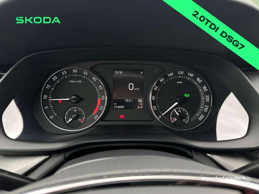 White Skoda Octavia 2021 in Siauliai, with an engine capacity of 1.97 L and mileage of 210 thousand km for 12900 €, photo 15 on AUTOMOTO.COM.LV