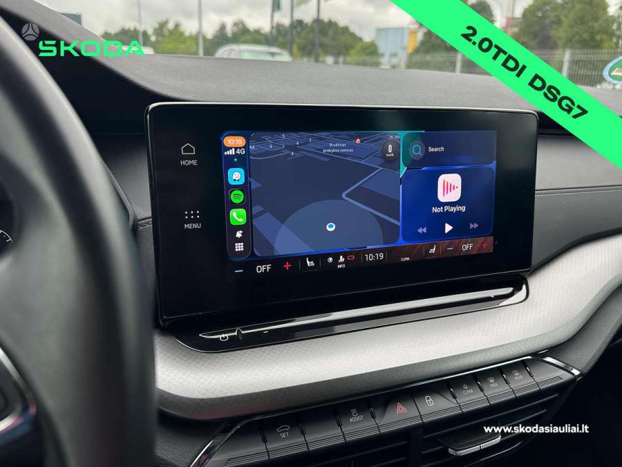 White Skoda Octavia 2021 in Siauliai, with an engine capacity of 1.97 L and mileage of 210 thousand km for 12900 €, photo 18 on AUTOMOTO.COM.LV