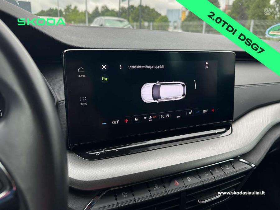 White Skoda Octavia 2021 in Siauliai, with an engine capacity of 1.97 L and mileage of 210 thousand km for 12900 €, photo 20 on AUTOMOTO.COM.LV