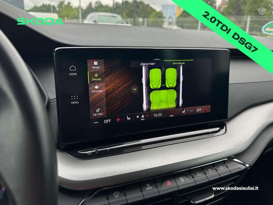 White Skoda Octavia 2021 in Siauliai, with an engine capacity of 1.97 L and mileage of 210 thousand km for 12900 €, photo 24 on AUTOMOTO.COM.LV