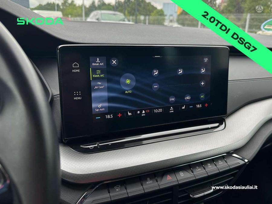 White Skoda Octavia 2021 in Siauliai, with an engine capacity of 1.97 L and mileage of 210 thousand km for 12900 €, photo 25 on AUTOMOTO.COM.LV