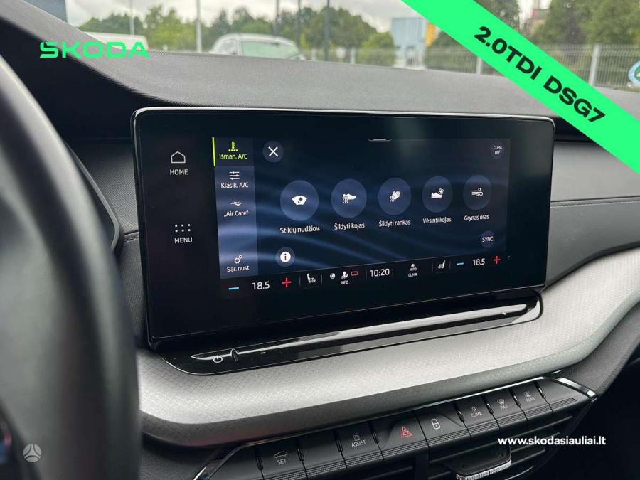 White Skoda Octavia 2021 in Siauliai, with an engine capacity of 1.97 L and mileage of 210 thousand km for 12900 €, photo 26 on AUTOMOTO.COM.LV