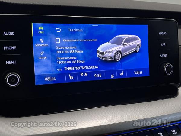 White Skoda Octavia 2021 in Tallinn, with an engine capacity of 1.50 L and mileage of 149 thousand km for 15900 €, photo 9 on AUTOMOTO.COM.LV