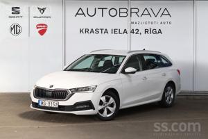 White Skoda Octavia 2021 in Riga, with an engine capacity of 1.50 L and mileage of 111 thousand km for 15490 €, photo  on AUTOMOTO.COM.LV
