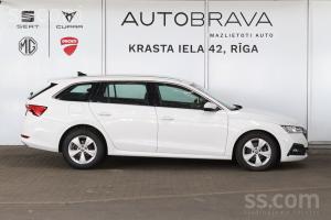 White Skoda Octavia 2021 in Riga, with an engine capacity of 1.50 L and mileage of 111 thousand km for 15490 €, photo 6 on AUTOMOTO.COM.LV