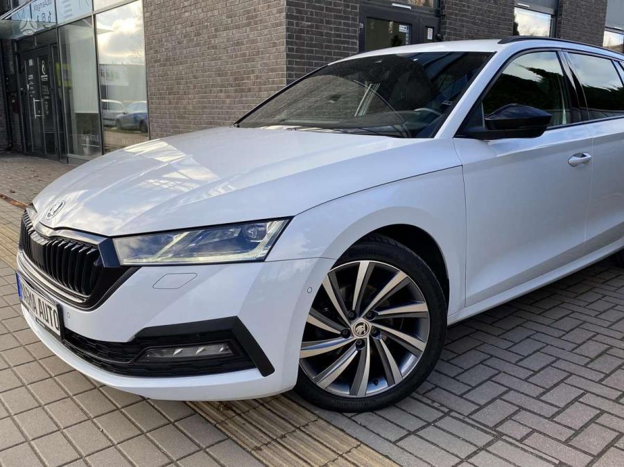 White Skoda Octavia 2021 in Marijampole, with an engine capacity of 1.97 L and mileage of 277 thousand km for 14750 €, photo 9 on AUTOMOTO.COM.LV