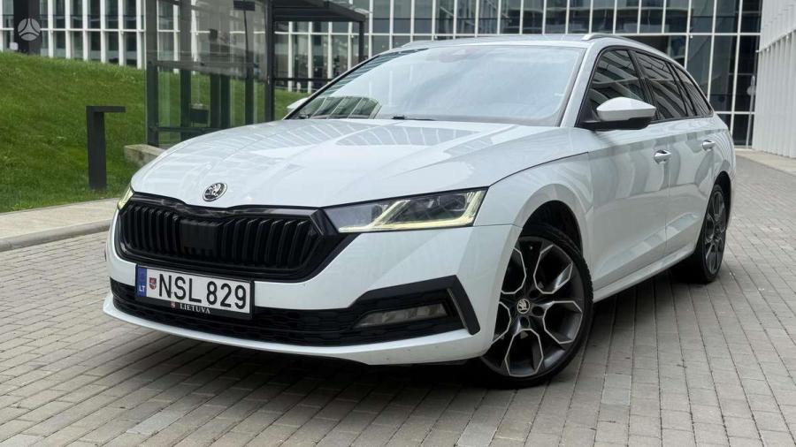 White Skoda Octavia 2022 in Vilnius, with an engine capacity of 1.97 L and mileage of 220 thousand km for 12750 €, photo 24 on AUTOMOTO.COM.LV