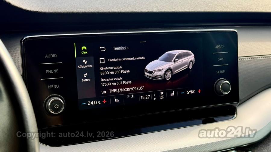 Balts Skoda Octavia 2022 Tallina, ar dzinēja tilpumu 2.00 L un nobraukumu 163 tūkst. km par 18850 €, foto 20 vietnē AUTOMOTO.COM.LV