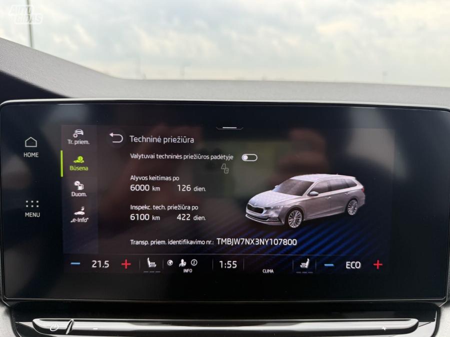 Balts Skoda Octavia 2022 Viļņa, ar dzinēja tilpumu 1.40 L un nobraukumu 200 tūkst. km par 13999 €, foto 22 vietnē AUTOMOTO.COM.LV