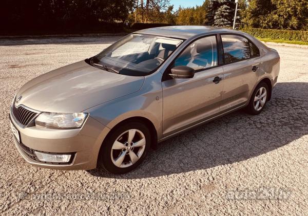 Beige Skoda Rapid 2014 in Tallinn, with an engine capacity of 1.20 L and mileage of 140 thousand km for 5900 €, photo 6 on AUTOMOTO.COM.LV