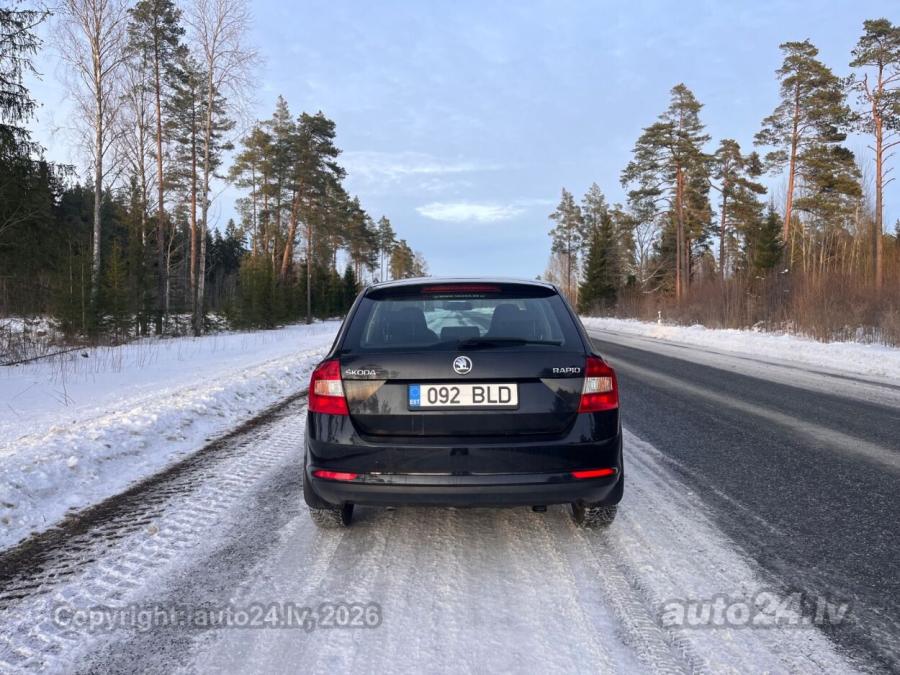 Black Skoda Rapid 2014 in Tallinn, with an engine capacity of 1.20 L and mileage of 121 thousand km for 4500 €, photo 6 on AUTOMOTO.COM.LV