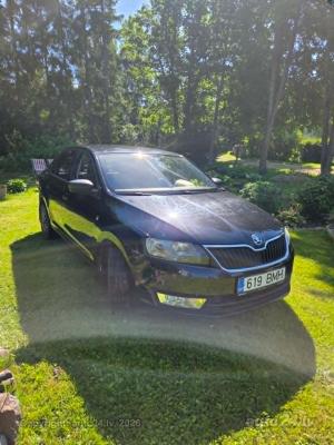 Black Skoda Rapid 2014 in Tallinn, with an engine capacity of 1.20 L and mileage of 119 thousand km for 4490 €, photo  on AUTOMOTO.COM.LV
