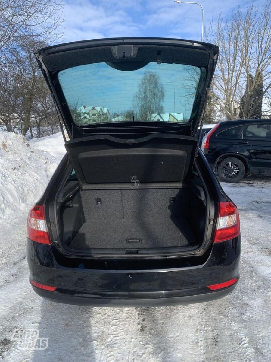 Black Skoda Rapid 2016 in Siauliai, with an engine capacity of 1.40 L and mileage of 275 thousand km for 4700 €, photo 7 on AUTOMOTO.COM.LV