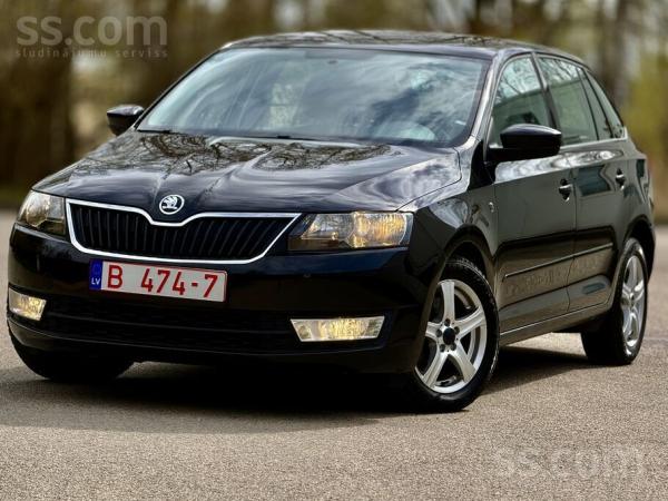 Black Skoda Rapid 2016 in Riga, with an engine capacity of 1.20 L and mileage of 190 thousand km for 5790 €, photo 1 on AUTOMOTO.COM.LV