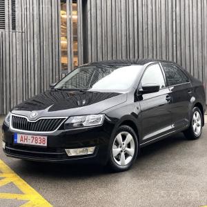 Black Skoda Rapid 2014 in Jelgava, with an engine capacity of 1.40 L and mileage of 64 thousand km for 8300 €, photo  on AUTOMOTO.COM.LV
