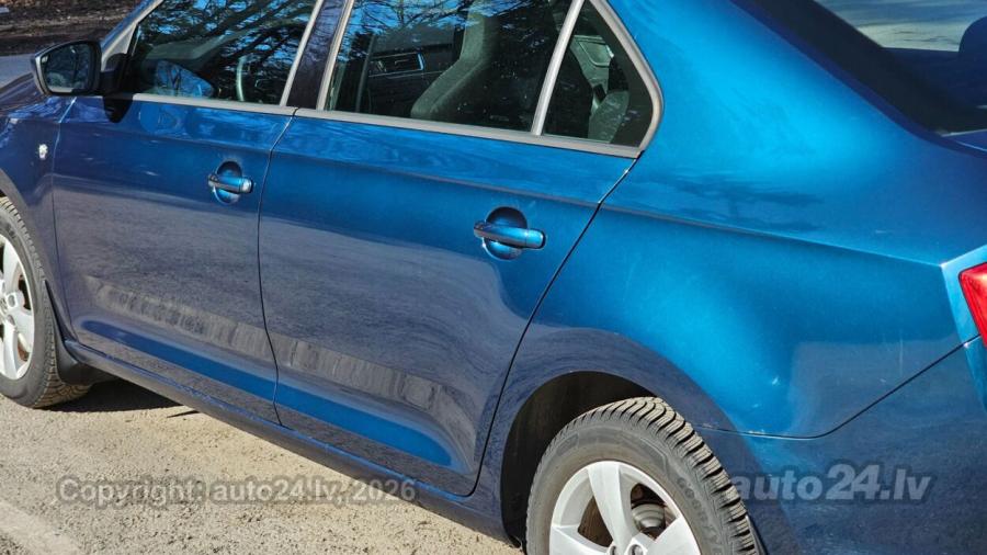 Blue Skoda Rapid 2013 in Tartu, with an engine capacity of 1.20 L and mileage of 158 thousand km for 3999 €, photo 16 on AUTOMOTO.COM.LV