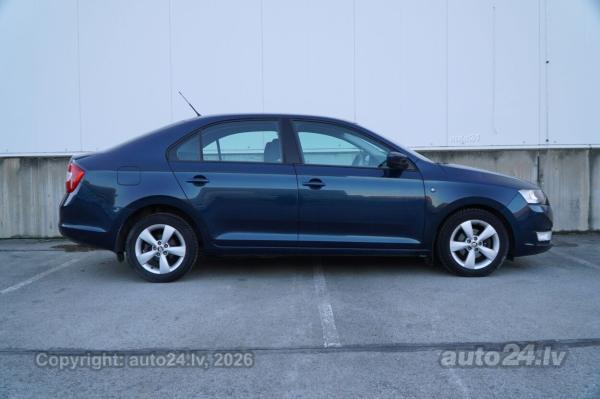Blue Skoda Rapid 2013 in Tallinn, with an engine capacity of 1.20 L and mileage of 123 thousand km for 5270 €, photo 4 on AUTOMOTO.COM.LV