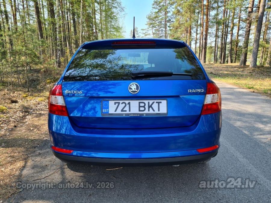 Синий Шкода Рапид 2014 в Таллин, объемом двигателя 1.60 л и пробегом 253 тыс. км за 5200 €, фото 10 на AUTOMOTO.COM.LV