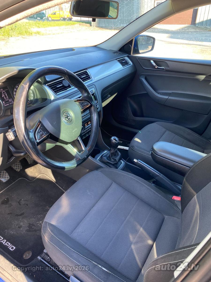 Blue Skoda Rapid 2014 in Rakvere, with an engine capacity of 1.20 L and mileage of 190 thousand km for 4500 €, photo 14 on AUTOMOTO.COM.LV