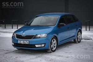 Blue Skoda Rapid 2015 in Riga, with an engine capacity of 1.40 L and mileage of 0 thousand km for 6490 €, photo  on AUTOMOTO.COM.LV