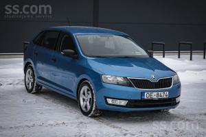 Blue Skoda Rapid 2015 in Riga, with an engine capacity of 1.40 L and mileage of 0 thousand km for 6490 €, photo 3 on AUTOMOTO.COM.LV