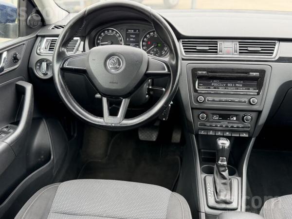 Blue Skoda Rapid 2015 in Riga, with an engine capacity of 1.60 L and mileage of 187 thousand km for 5990 €, photo 4 on AUTOMOTO.COM.LV