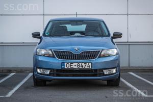 Blue Skoda Rapid 2015 in Riga, with an engine capacity of 1.40 L and mileage of 264 thousand km for 6490 €, photo 3 on AUTOMOTO.COM.LV