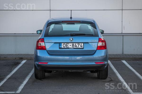 Blue Skoda Rapid 2015 in Riga, with an engine capacity of 1.40 L and mileage of 264 thousand km for 6490 €, photo 5 on AUTOMOTO.COM.LV