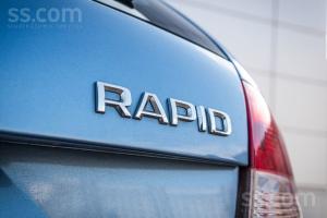Blue Skoda Rapid 2015 in Riga, with an engine capacity of 1.40 L and mileage of 264 thousand km for 6490 €, photo 9 on AUTOMOTO.COM.LV