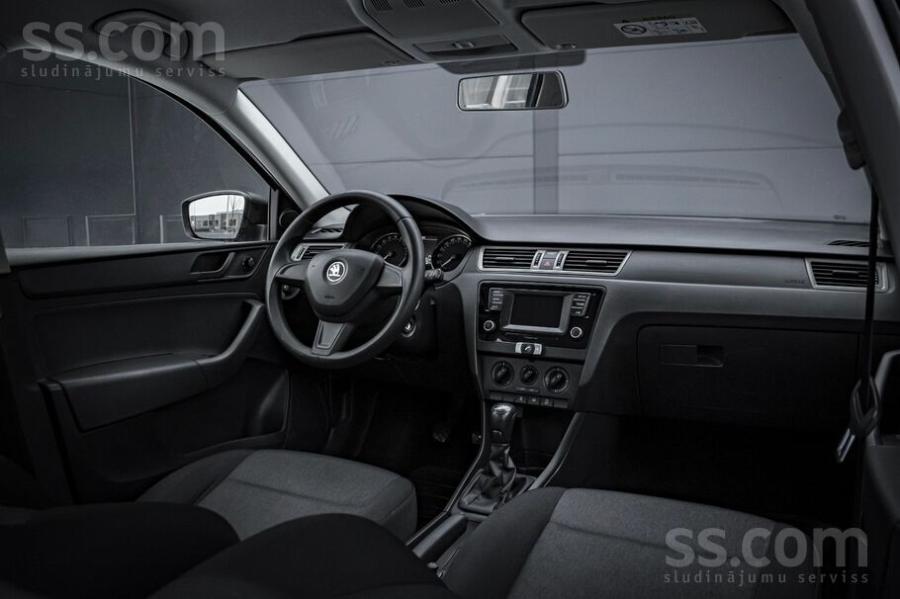 Blue Skoda Rapid 2015 in Riga, with an engine capacity of 1.40 L and mileage of 264 thousand km for 6490 €, photo 14 on AUTOMOTO.COM.LV