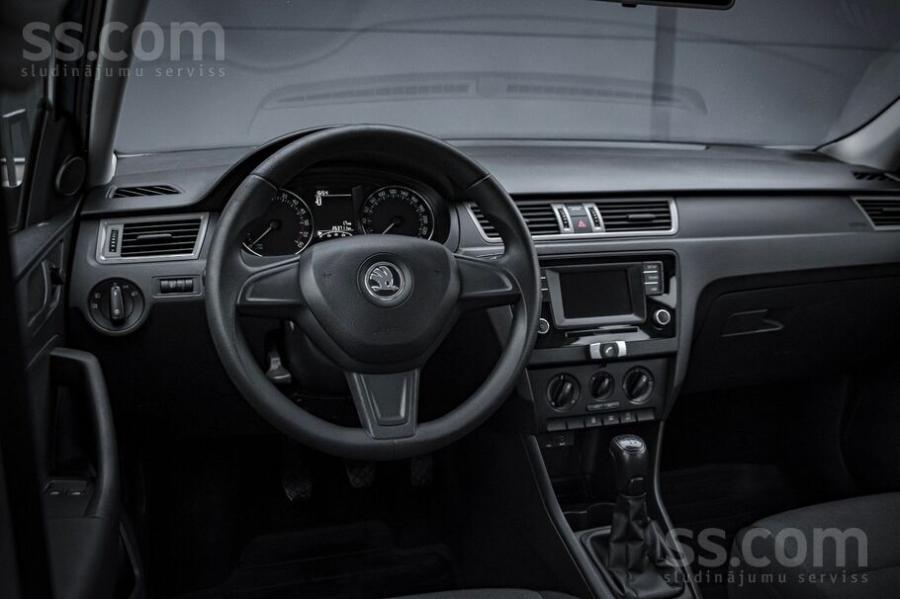 Blue Skoda Rapid 2015 in Riga, with an engine capacity of 1.40 L and mileage of 264 thousand km for 6490 €, photo 19 on AUTOMOTO.COM.LV