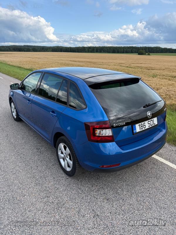 Blue Skoda Rapid 2015 in Tartu, with an engine capacity of 1.20 L and mileage of 135 thousand km for 5995 €, photo 4 on AUTOMOTO.COM.LV