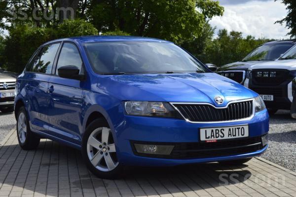 Blue Skoda Rapid 2015 in Tukums, with an engine capacity of 1.60 L and mileage of 176 thousand km for 6795 €, photo 3 on AUTOMOTO.COM.LV